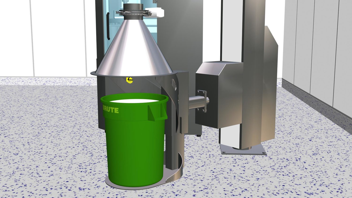 Post Drum Lift to Tablet Press - Post Material Handling